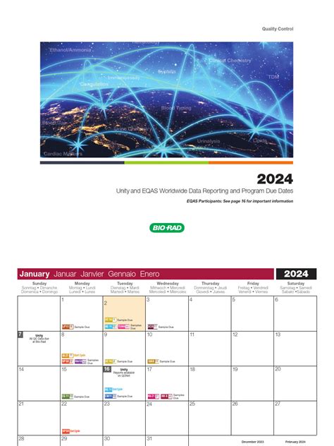 Q 1112 Eqas Unity Calendar 2024 Pdf Medical Tests Vertebrates