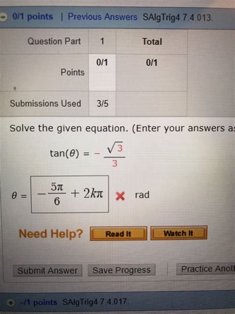 solved 0 1 points i previous answers salgtrig4 7 4 013