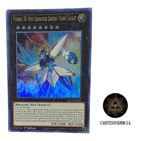 Number 38 Hope Harbinger Dragon Titanic Galaxy Cartes Yu Gi Oh