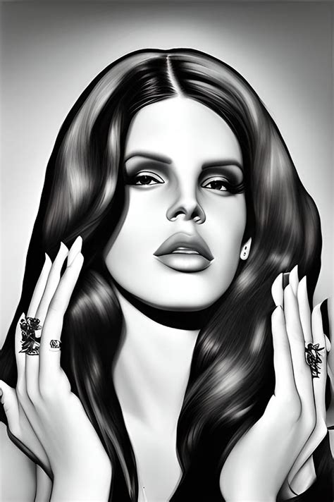 Lana Del Rey Art Digital Art By Ervina Anandhita Fine Art America