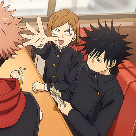 Megumi Fushiguro Nobara Kugisaki In Comic Style Art Cute Profile Pictures Jujutsu