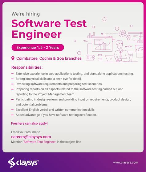 Claysys Technologies On Linkedin Hiring Testengineer Testengineers Qajobs Testingjobs