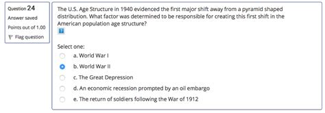 Solved Question 24 Answer Saved Points Out Of 100 The Us