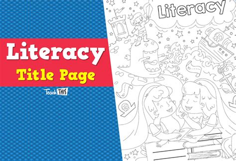 Title Page Literacy Ver2 Exercise Book Classroom Games Title Page