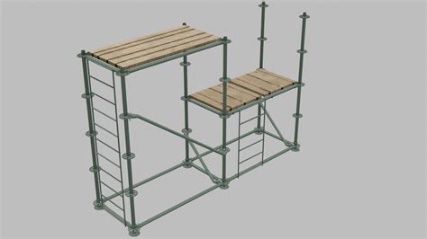 modular scaffolding 3d model cgtrader