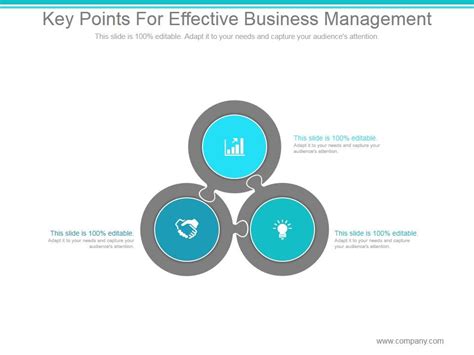 Key Points For Effective Business Management Ppt Powerpoint Presentation Clipart