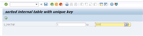 Sap Tech Example For Sorted Internal Table With Non Unique Key