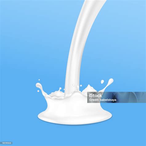 백색 우유 또는 화장품 크림의 스플래시 현실적인 벡터 일러스트 레이션 격리 3차원 형태에 대한 스톡 벡터 아트 및 기타 이미지 3차원 형태 거품 내기 건강관리와 의술