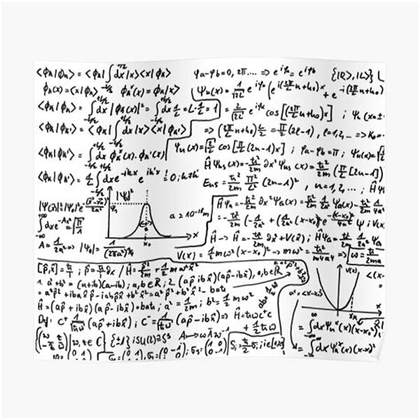 Quantum Physics Formula Poster For Sale By Gymmer Life Redbubble
