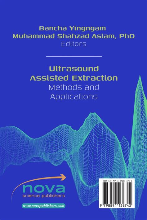 Ultrasound Assisted Extraction Methods And Applications Nova Science Publishers