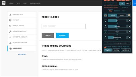 Account And Help Section · Issue 1152