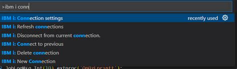 Reconnect And Disconnect Option · Issue 362 · Codeforivscode Ibmi
