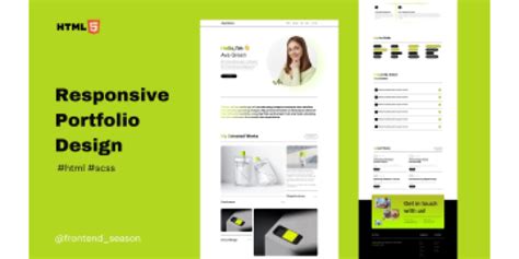 modern responsive portfolio website design figma