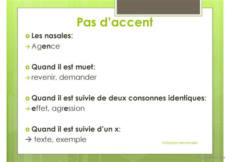 Les Accents Français Fle Powerpoints