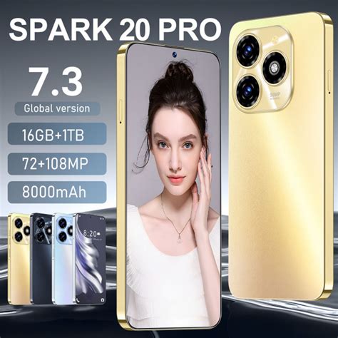 Смартфон Astarry Spark20Pro имеет большой экран с диагональю 7,3 дюйма ...