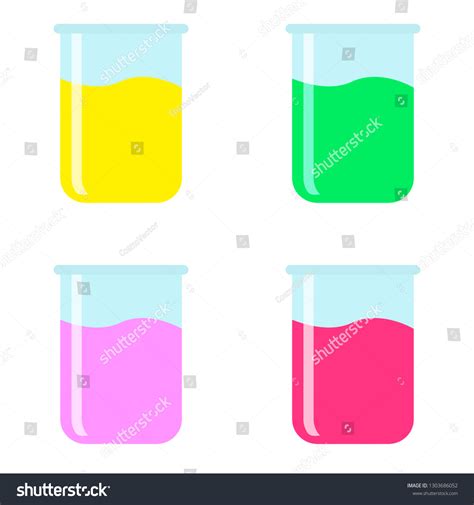 Vector Science Lab Flask Chemical Laboratory Stock Vector Royalty Free