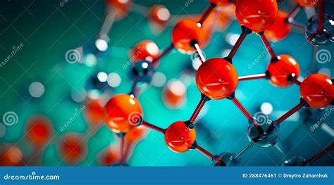 Abstract Molecular Structure Abstract Representation Of A Molecular Structure With Geometric