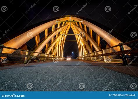 Wooden Curved Structure Building With Modern Architectural Design Editorial Photo