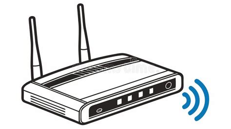 Wireless Router Internet Connection And Network Device Vector Design Generative Ai Stock Vector