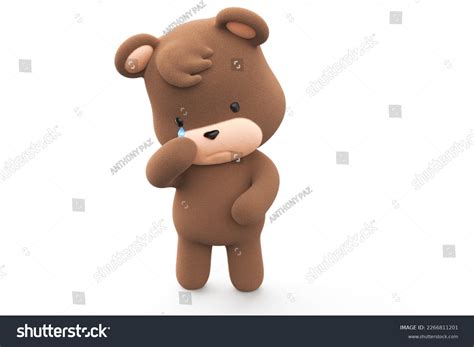 Sad Crying Teddy Bear Teddy Bear Stock Illustration 2266811201