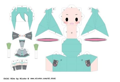 Hatsune Miku Papercraft By Alicekawaiidesu On Deviantart Paper Doll
