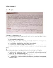 Chapter Cases Docx Audit Chapter Case Study The Answer Is Adapted From CICA A I