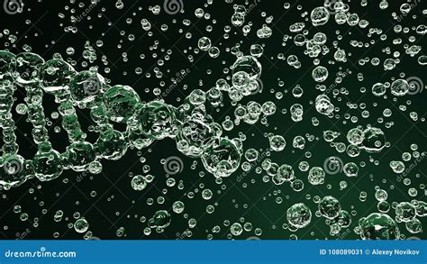 Decomposing Dna Molecule Against Green Background Stock Video Video