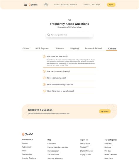 Redesign Chaldal FAQ Page :: Behance