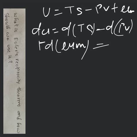 What Is Eulers Reciprocity Theorem And How Shoceld We Use It Filo