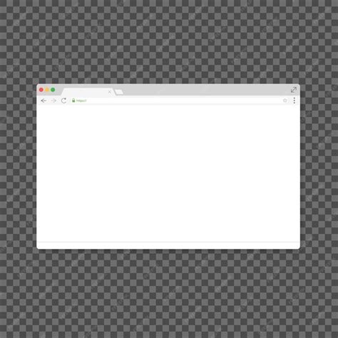Premium Vector Browser Window White Empty Template Mockup Vector