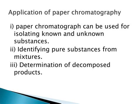 Application Of Chromatographic Technique Pptx