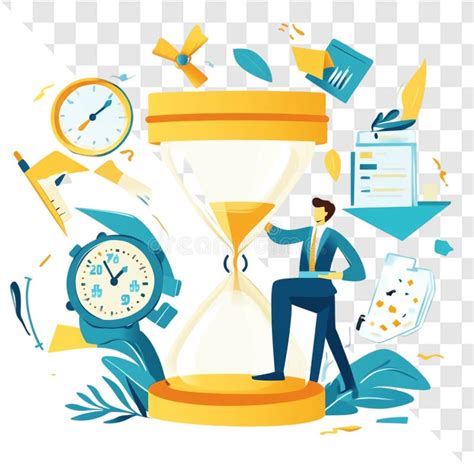 Businessman Controlling Time Managing Tasks Efficiently Stock Image