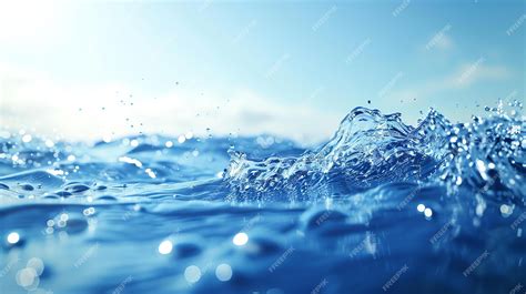 Premium Photo Underwater View Of The Ocean Surface The Sun Shines Through The Water And