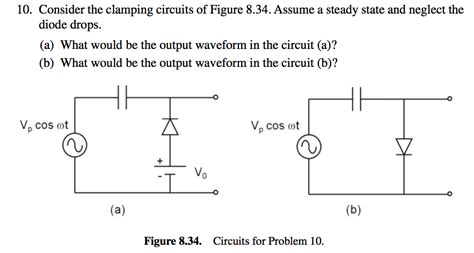 solved consider the clamping circuits of figure 8 34 assume