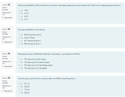 Solved Question While Using ARDUINO UNO To Read From A V Chegg