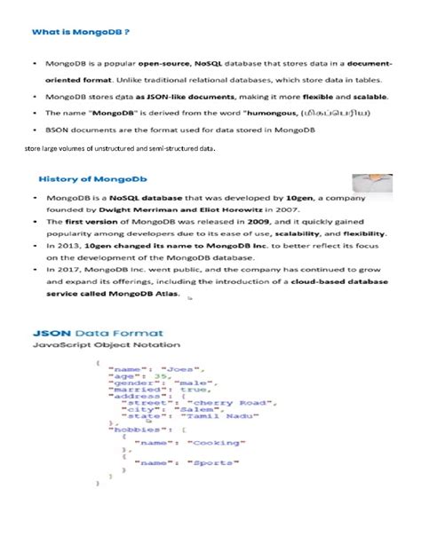 Mongoodb Introduction To Mongodb Store Large Volumes Of