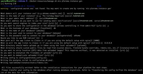 akkoma in a raspberry pi 4 under docker