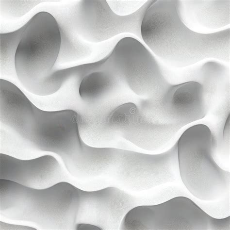 Abstract White Undulating Texture With 3d Organic Shapes Stock Illustration Illustration Of
