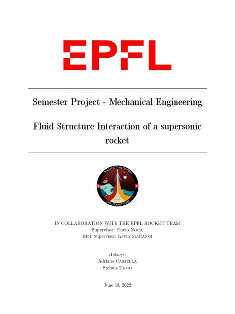 Fsi Report Compressed Pdf Finite Element Method Computational