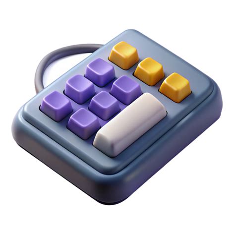 Magnificent Abstract Keyboard With Numeric Keypad Detailed 59929844 Png