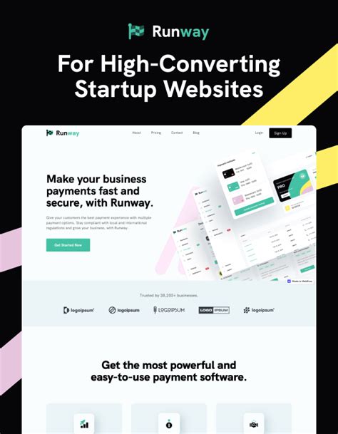 Runway SaaS HTML Responsive Website Template