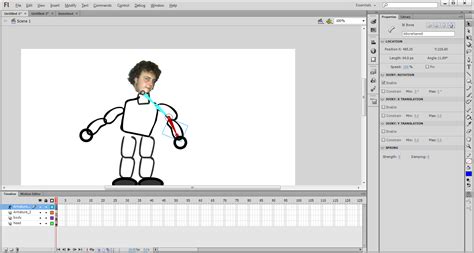 interactivey2 flash cs6 bone tool armature tutorial