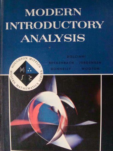 Modern Introductory Analysis Modern Mathematics Series Books Amazonca