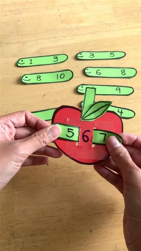 Cute Apple And Worm Number Sequence Artofit