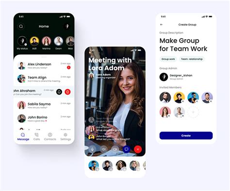 Chatting App UI On Behance