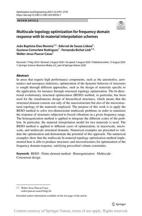 Multiscale Topology Optimization For Frequency Domain Response With Bi Material Interpolation