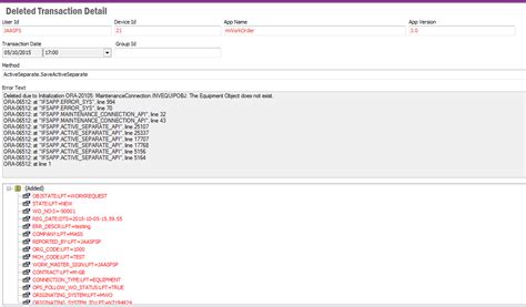 Deleted Failed Transactions