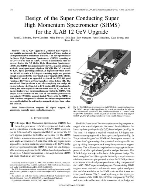 Pdf Design Of The Super Conducting Super High Momentum Spectrometer