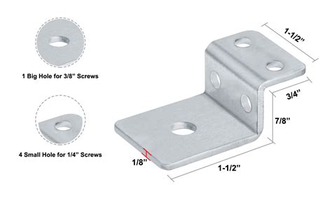 Mountainark 8 Pack Aluminum Z Mounting Bracket Offset Surface Brackets For Awning