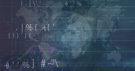 Image Of Data Processing And Globe On Black Background Stock Image Image Of Background Person